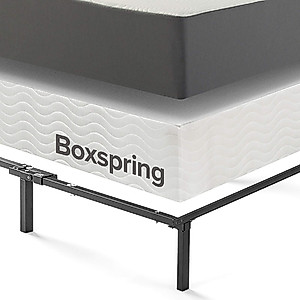 ZINUS Compack Metal Adjustable Bed Frame / 9 Inch Support Bed Frame for Box Spring and Mattress Set, Full/Queen/King