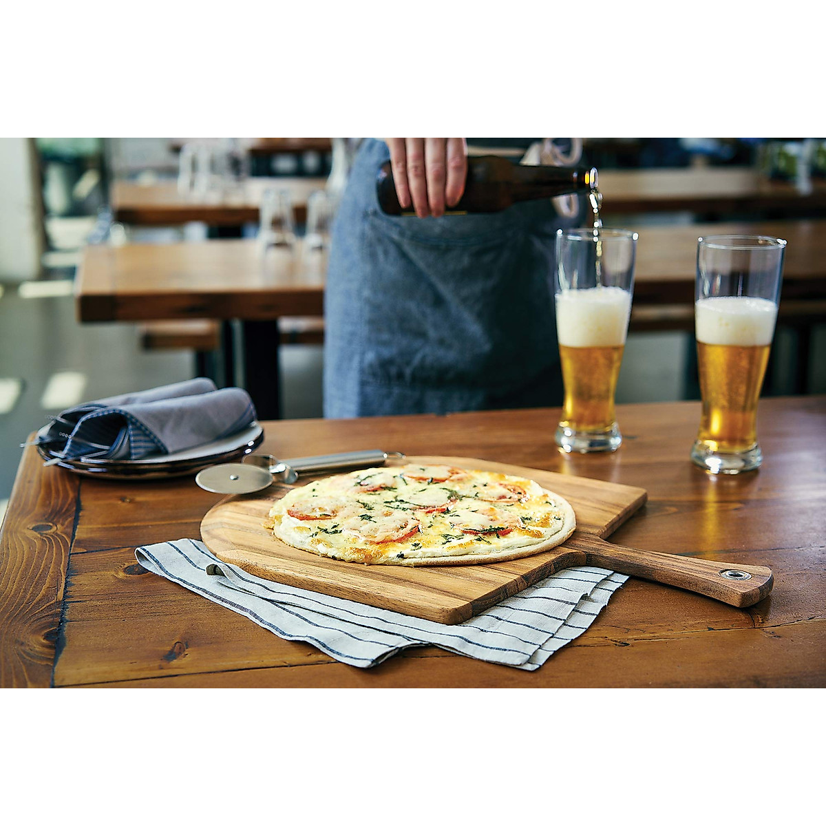 Ironwood Gourmet Napoli Pizza Peel, Acacia Wood