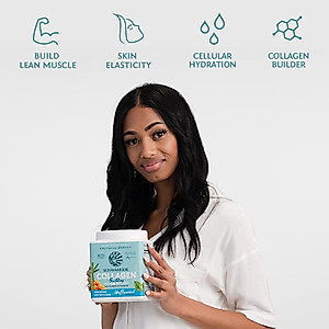 Vegan Collagen Building Powder Protein Peptide with Biotin Vitamin C Hyaluronic Acid Collagen Protein Powder for Hair Skin Nail Dairy Free Gluten Free | Unflavored by Sunwarrior