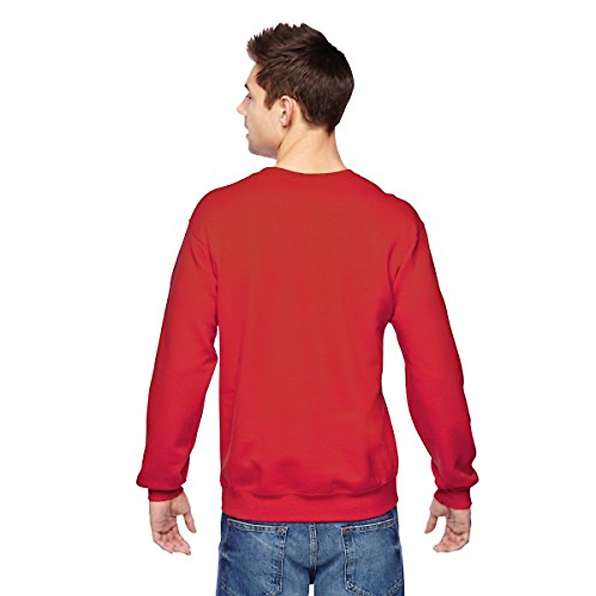 Fruit of the Loom Adult 7.2 oz. SofSpun® Crewneck Sweatshirt M FIERY RED