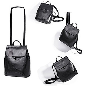 WINK KANGAROO Fashion Shoulder Bag Rucksack PU Leather Women Girls Ladies Backpack Travel bag (brown)