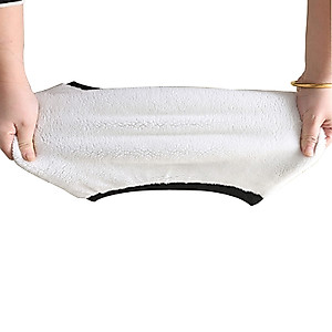 Waist Warmer Kidney Hip Warmer, Kidney Binder Stomach Warmer Abdominal Warming Band Wrap Plush Belly Warmer for Women & Men, Winter Thicken Thermal Plush Warmer Belt for Dance Yoga Sports Ski Cycling