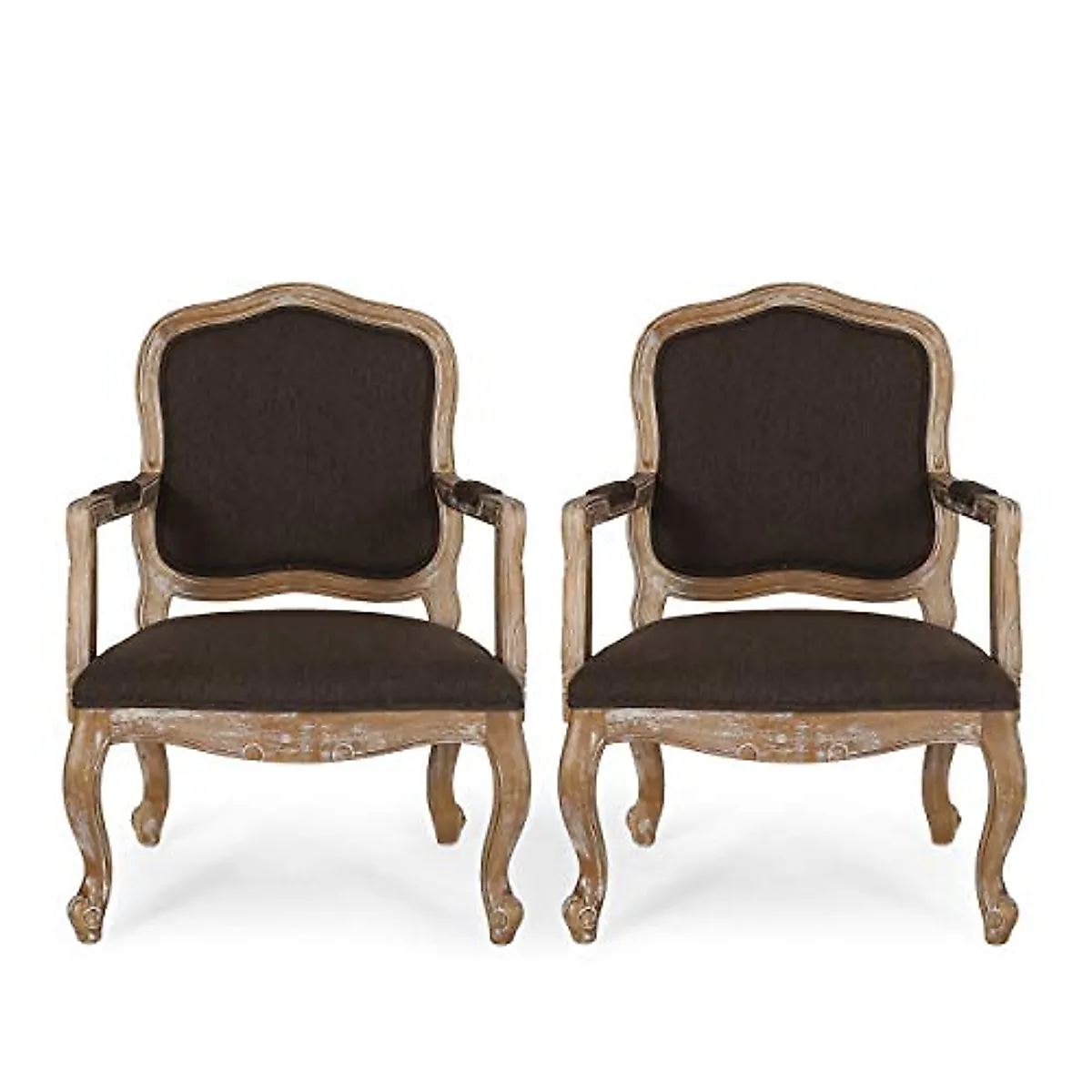 Christopher Knight Home Andrea Dining Chair Sets, Brown + Natural