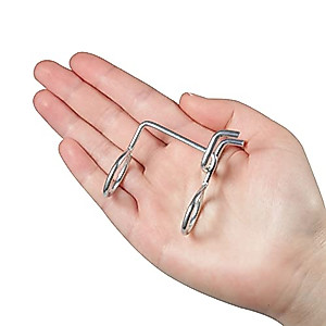 SPEEDWOX 7 Pieces Pegboard Screwdriver Holder Pegboard Hooks Assortments Multi-Tool Holder Double-Ring Tool Organizer Pegboard Accessories for Kitchen Garage Workbench