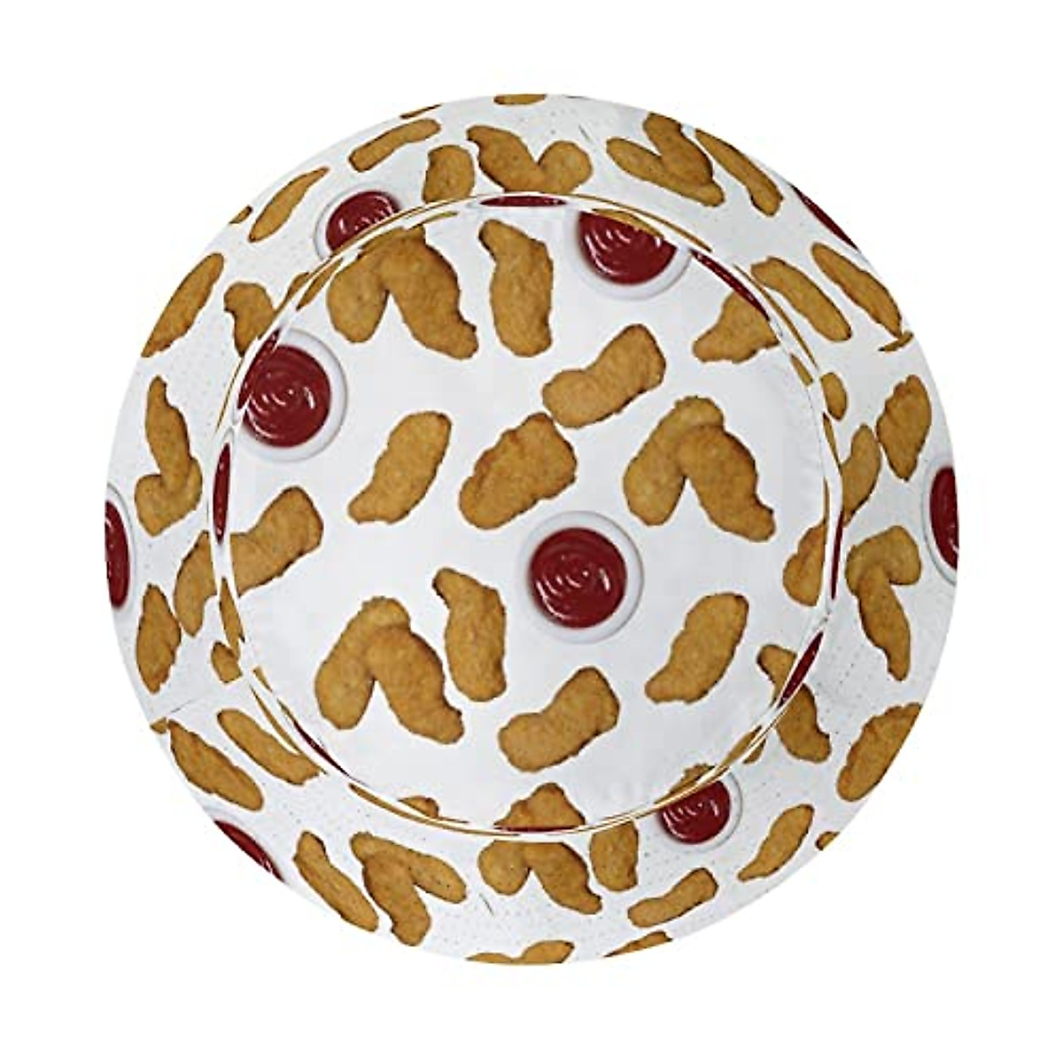 Vajriputra Fried Chicken Nuggets　 Summer Hats for Women, Unisex Bucket Hat Sun Hat Full Print Outdoor Beach Travel　Adult Uniform Code