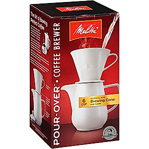 Melitta Gourmet Coffeemaker, Pack of 1, Porcelain Carafe