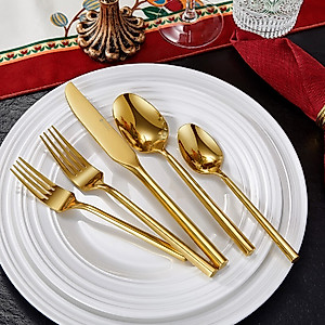 KEAWELL 20-Piece Flatware set (Mirror Silver)
