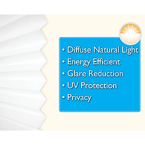 Redi Shade No Tools Original Light Filtering Pleated Paper Shade White, 36 in x 72 in, 6 Pack