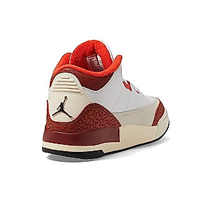 Jordan Boy's 3 Retro SE (Little Kid) White/Black/Mars Stone/Team Orange 1 Little Kid M