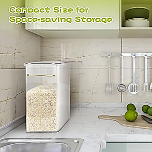 TBMax Rice Storage Container 25 Lbs - 20 Lbs + 5lbs Rice Container