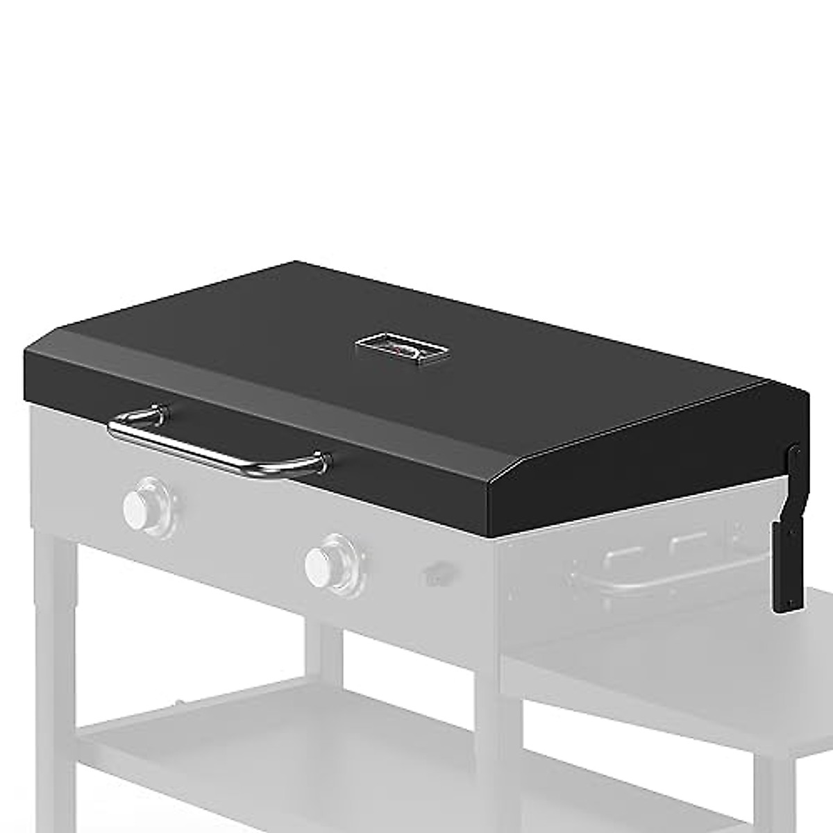 SafBbcue 28 Inch Griddle Hinged Lid for 28" Blackstone Top Griddle Accessories Griddle Hard Cover Hood with Thermometer Fits Blackstone 1517 1803 1839 1853 Grill