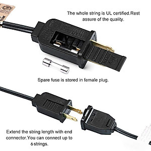 Couah Outdoor Patio String Lights,10Ft Edison Bulb String Lights for Patio Garden Porch Backyard Party Deck Yard(Plus 1 Extra Bulbs)-Brown