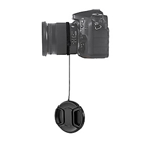 ZZJMCH 2 Pack 58mm Center Pinch Front Lens Cap Compatible with Canon EOS Rebel T7 T6 T5 T100 4000D T8i T7i T6s T6i T5i T4i T3i T2i T1i SL3 SL2 SL1 XSi XTi with EF-S 18-55mm Kit Lens (58mm)