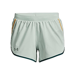 Under Armour Women's Fly by 2.0 Running Shorts, (592) Illusion Green/Rise/Reflective, Small