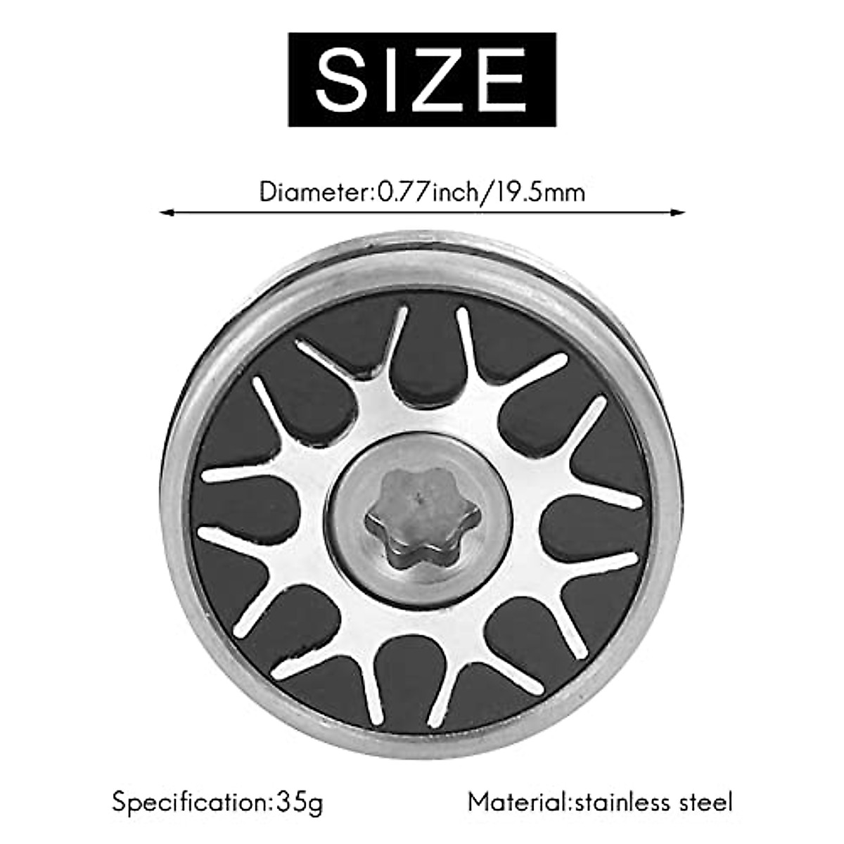 YUPVM 1Pcs Lab Custom Weights for Odyssey Stroke Lab Putter 35G Black