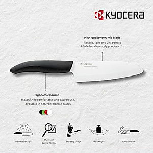 KYOCERA 3` Black Paring Knife, 1 EA