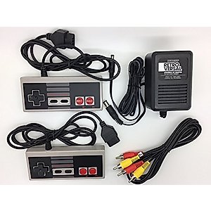 NES Nintendo Two NES Controllers, AV Cable and Power Adapter Bundle for the Original NES Nintendo Console System TBGS