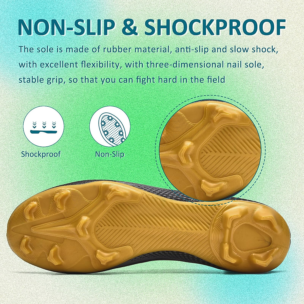 Soccer Cleats Mens Football Cleats Women Tacos de Futbol para Hombre Tacos de Futbol Zapatos de Futbol para Hombres Outdoor Turf Soccer Shoes Men Football Boots Professional Spikes Soccer Shoe AG