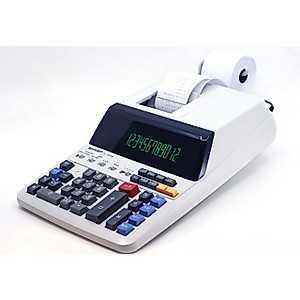 Sharp EL-1197PIII Heavy Duty Color Printing Calculator with Clock and Calendar