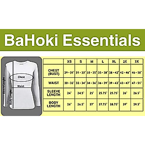 BaHoki Essentials Long Sleeve Undershirts for Scrubs - Great Stretch and Layering Piece - Multipurpose and Durable (White, M)