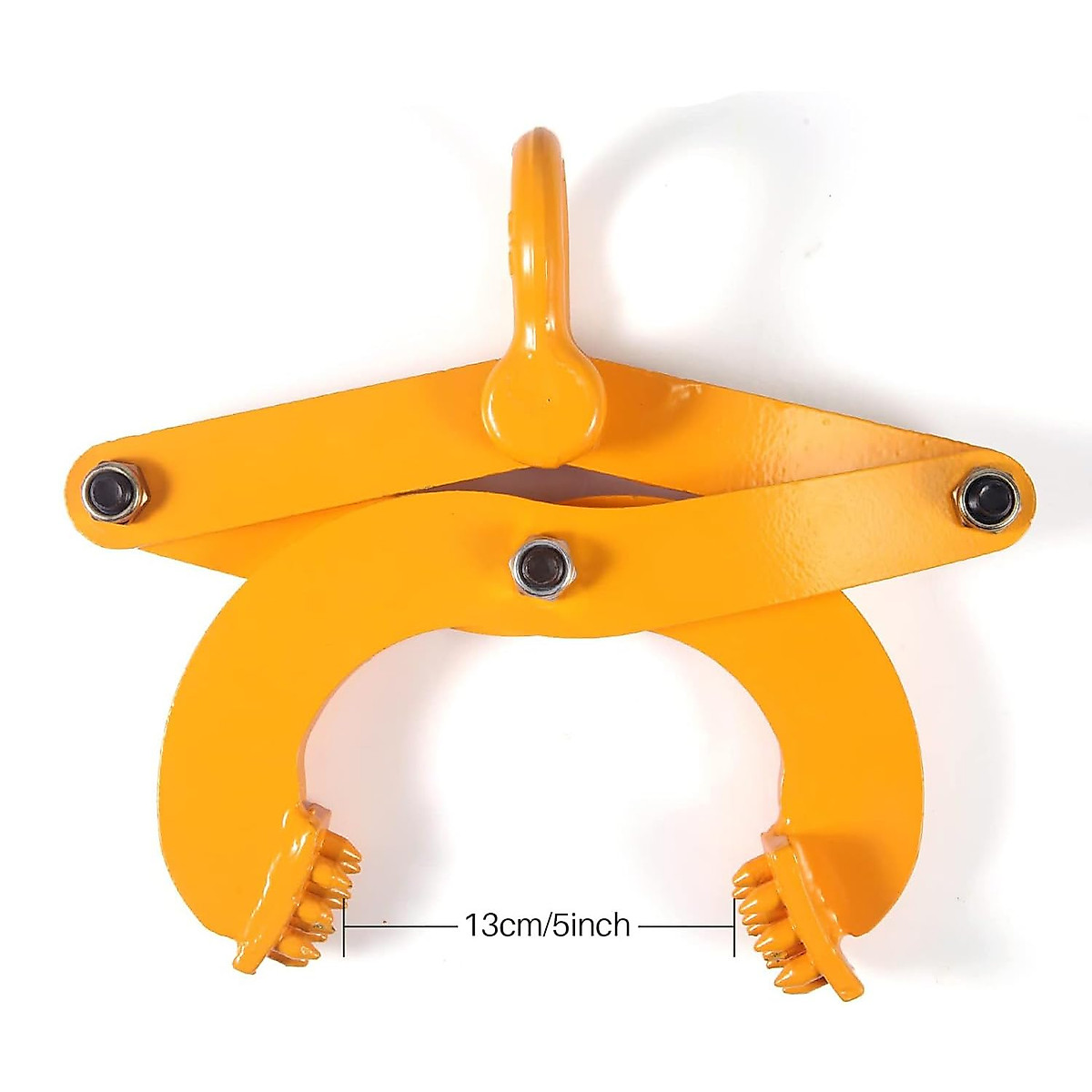 Pallet Puller Clamp Heavy Duty 1T/2204LBS Clamp Stump Puller Single Scissor Pallet Jack Puller Industrial Pallet Grabber Hook Puller for Pulling Hoisting Wood Jaw Opening 5 inch