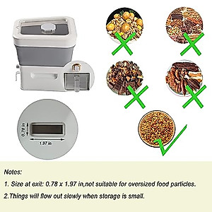 chuyouan Collapsible Dog Food Storage Container，Auto-Pet Food Container Foldable Cat Feed Storage Bin with Clear Lid Measuring Cups (25 LB)