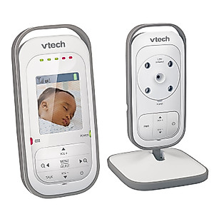 VTech VM511 Blue Video Baby Monitor with Automatic Infared Night Vision, Talk-Back Intercom, Digitized Transmission & 1,000 feet of Range