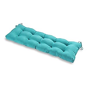 Greendale Home Fashions Outdoor 51x18-inch Bench Cushion, 1 Count (Pack of 1), Arctic