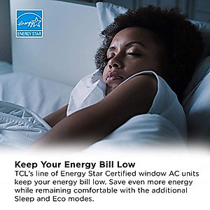 TCL 8W3ER1-A Home Series Window Air Conditioner, 8,000 BTU, White