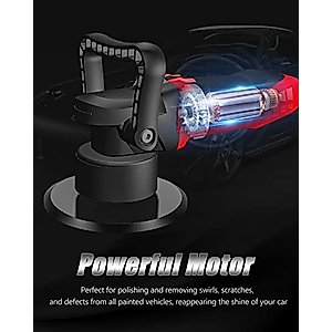 AVID POWER Buffer Polisher, 6-inch Dual Action/DA Polisher for Car Detailing, Random Orbital Car Buffer Polisher Waxer Kit with Variable Speed & 3 Polishing Pads