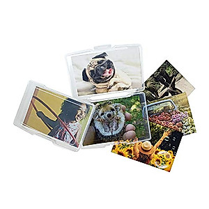Photo and Craft Keeper – Organize Photos, Jewelry, Electronic Cords, Scrap Paper – 16 Cases Inside 1 Convenient Carrying case – Holds up to 1600 Photos (Clear)
