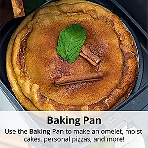 Aria Air Fryers Teflon-Free 7 Qt. Premium Ceramic Air Fryer with Recipe Book, White (CFW-907)