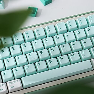 144 Keys PBT DYE MDA Profile Keycaps Green Keycaps Set for 61/64/87/04/108 Cherry Mx Switches Mechanical Keyboard