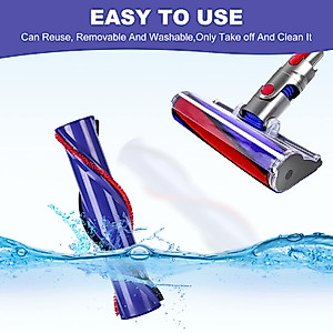 Roller Brush Replacement for Dyson V10 Cordless Vacuum Cleaner Part, Brushroll Roller Brush Bar Replacement Attachment Compatible with Dyson V10 (For Dyson V10)