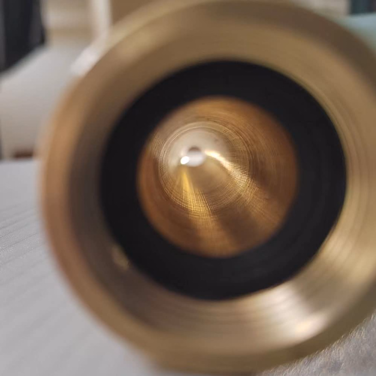 KOMANDE 6" Garden Water Hose Nozzle for Yard - Heavy Duty Solid Brass PowerBlast Super Sweeper High Pressure 3/4 Inch GHT Thread Inlet - for Cleaning Driveway, Pool, Kennel and Car