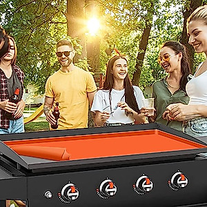 Silicone Griddle Mat for Blackstone 36 Inch Griddle,Maywe Tanso Heavy Duty Food Grade Silicone Protective Mat Cover for Blackstone 36",All Season Cooking Protective Cover|High-Wall Design