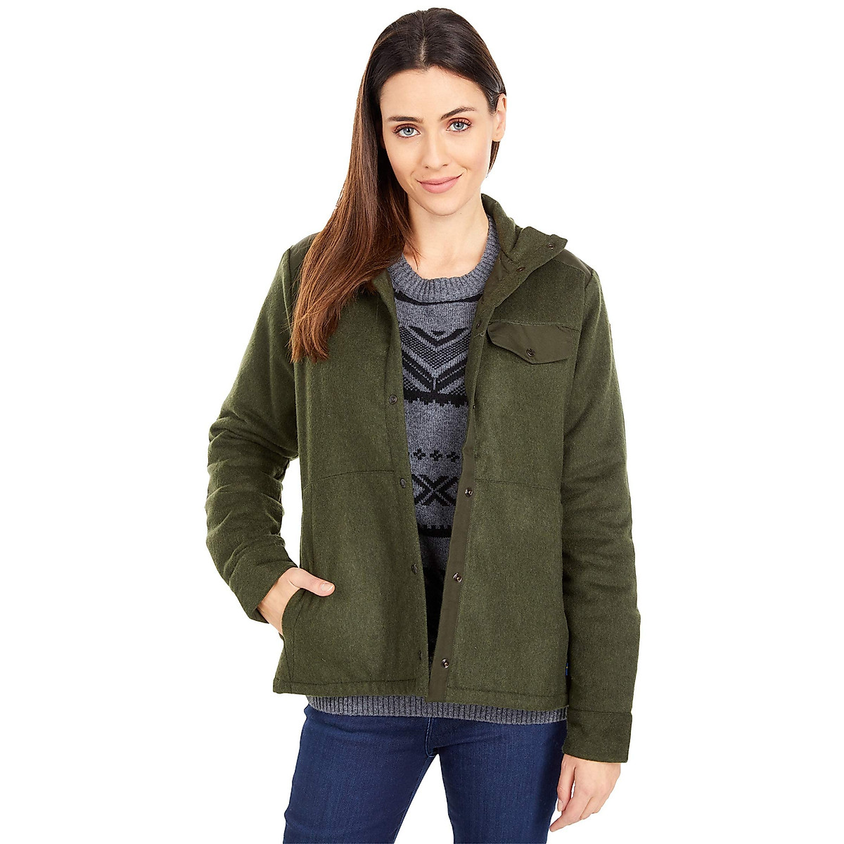 Fjällräven Canada Wool Padded Jacket Deep Forest XS