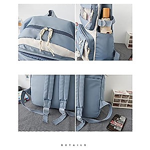 Festa Park Cute Cool Backpack for Teens Girls, Ita Bag Kawaii Backpack with Kawaii Pins Accessories, Cool Backpack for Christmas Gifts (Blue)