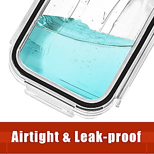 30 Pack Airtight Food Storage Containers for Kitchen Pantry Organization and Storage, BPA-Free, PRAKI Plastic Storage Canisters with Lids - Cereal, Flour and Sugar, Include 40 Labels, 6 Spoon & Marker