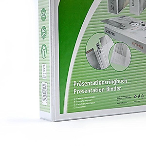 Leitz 4-Ring 1.75-Inch Premium A4 Sized European View Binder, White (4285)