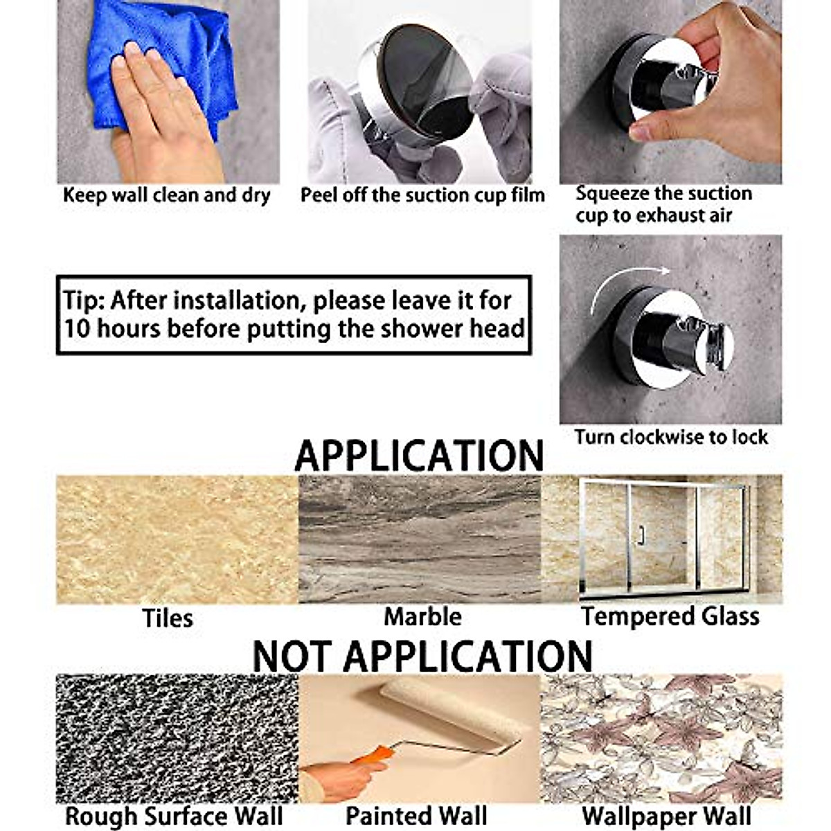 G-Promise Dog Shower Sprayer Attachment for Fast and Clean Pet Showering | Multifunctional Sprayer, Metal Diverter, 100 Inch Extra Long Hose, No Drill Hook | Dog Washing-Bathingroom (Chrome)