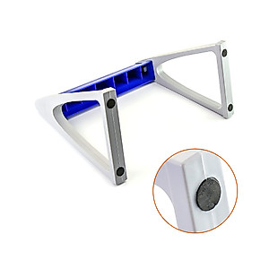 QWORK Lab Linear Pipettor Stand Rack - Premium Engineering Plastic Polymer, Holds up to 6 Micropipettes Each, Acid and Alkali Resistant, Pack of 2