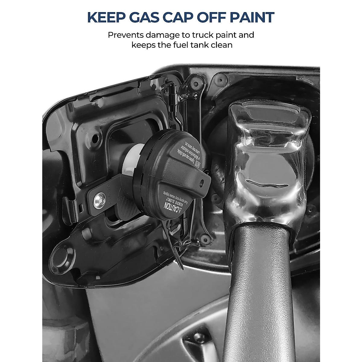 ISSYAUTO Gas Cap Holder Compatible with 2005-2015 Tacoma 2nd Gen Fuel Cap Holder, Only Fits Short Bed