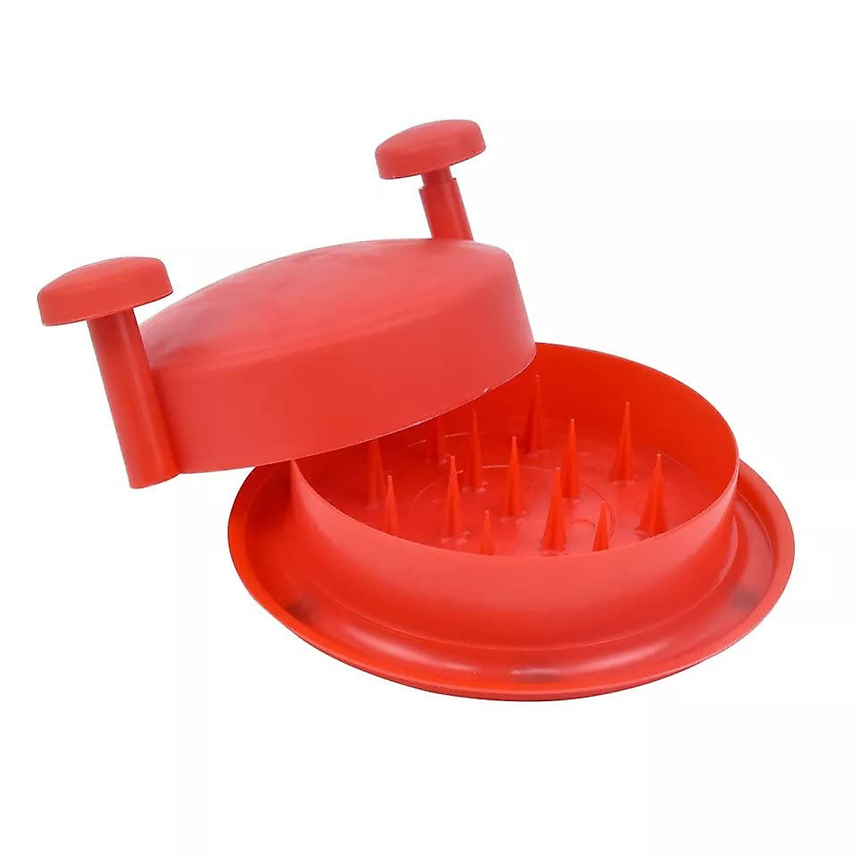 MY DEVELOPMENT Chicken Shredder Tool Twister with Handles | Non-Skid Base Chicken Shredder Machine | Shredder Machine for Beef, Pork and Chicken Meat | Shredder Gadget for Kitchen – Red