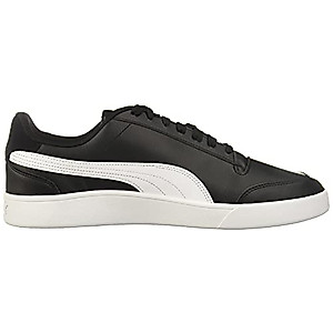 PUMA Mens Shuffle Sneaker, PUMA Mens Black-PUMA Mens White-PUMA Mens Team Gold, 10.5