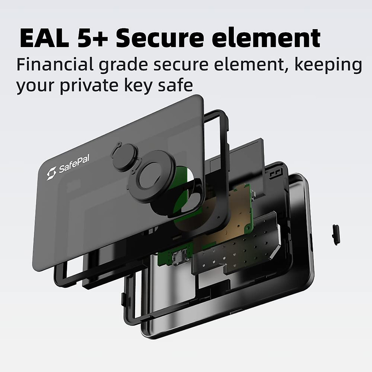 SafePal S1, Cryptocurrency Hardware Wallet, Wireless Cold Storage for Bitcoin, Ethereum and More Tokens, Internet Isolated & 100% Offline, Securely Stores Private Keys, Seeds & Crypto Assets