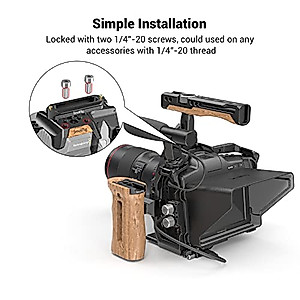 SmallRig NATO Rail, Quick Release Safety NATO Rail, 7cm Long with Spring Loaded Pins for RED/BMD - 1195