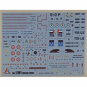 Italeri 1381 – Mirage 2000 °C 1: 72 Vehicles