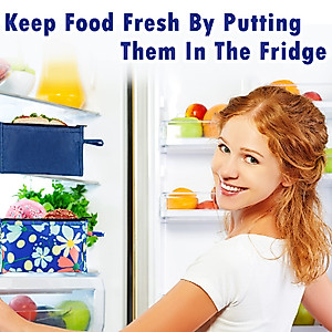 Moyad Reusable Snack Bags Small, 2 Pack Mini Zipper Lunch Pouches, Dishwasher Safe & BPA Free, Compact Food Storage for Work, Travel, Picnic, Blue