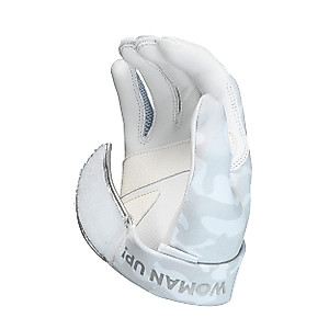 EASTON Lauren Chamberlain LC Pro Fastpitch Softball Batting Gloves | Adult Medium | White